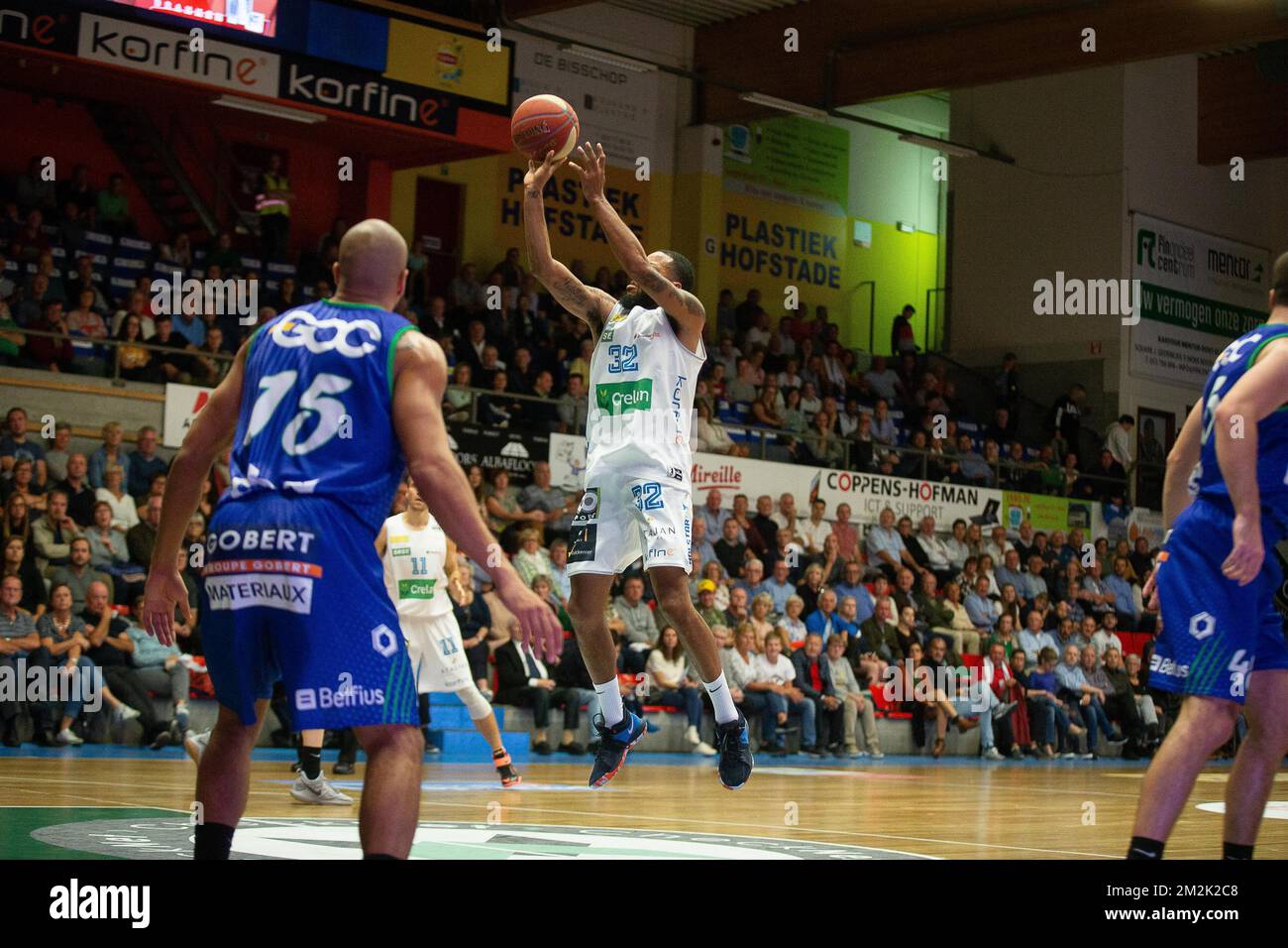 Aalstar's Brandon Rozzell pictured in action during the basketball ...