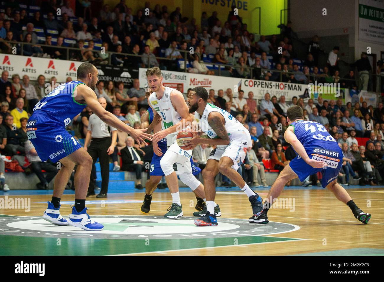 Aalstar's Brandon Rozzell pictured in action during the basketball ...