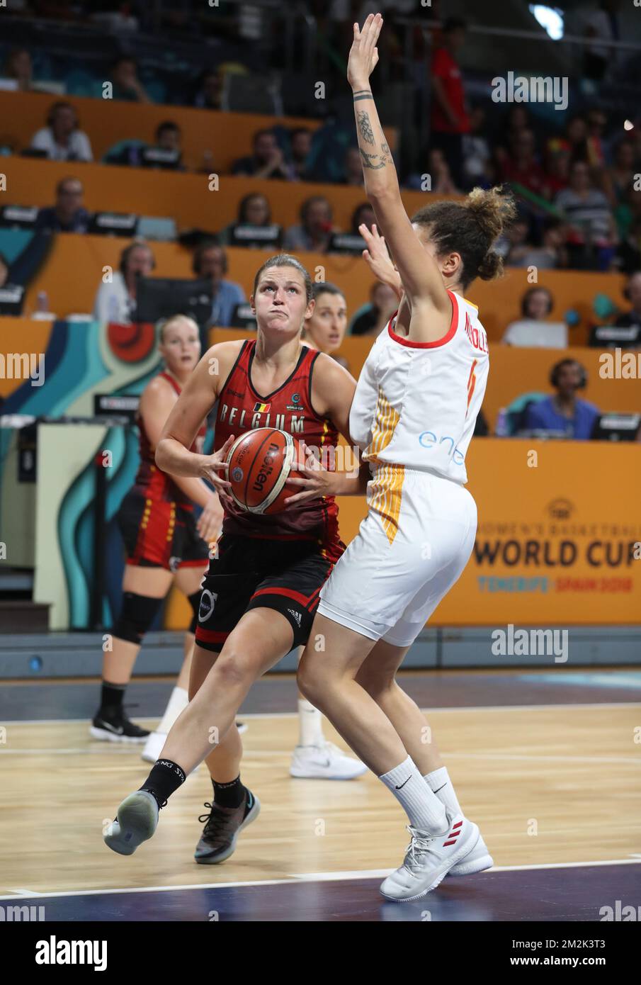 Belgian Cats Antonia Delaere and Spains Laura Nicholls fight for the ...
