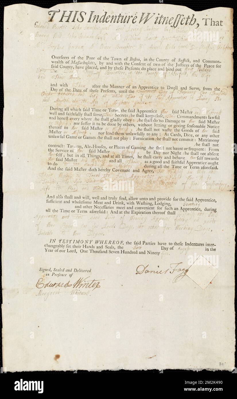 Indenture servant hi-res stock photography and images - Alamy