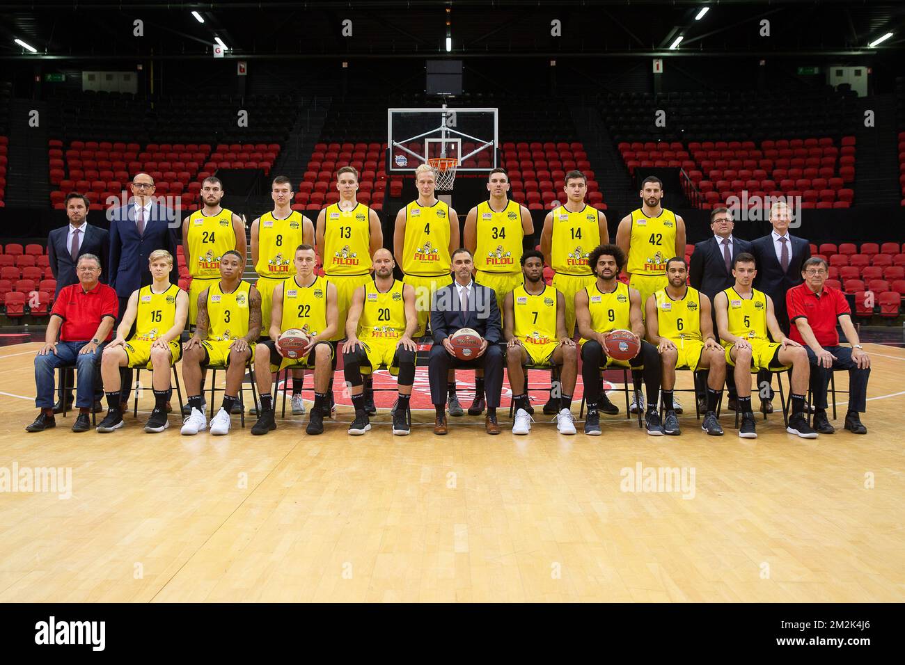 Oostende's Nick Vande Lanotte, Oostende's Jos Desmet, Oostende's sports ...