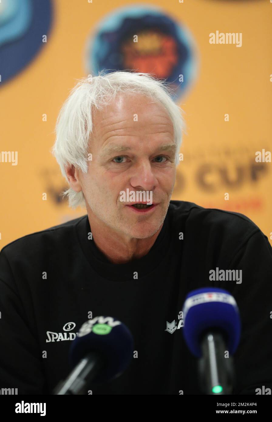 Belgian Cats Assistant Coach Pierre Cornia pictured during a press ...
