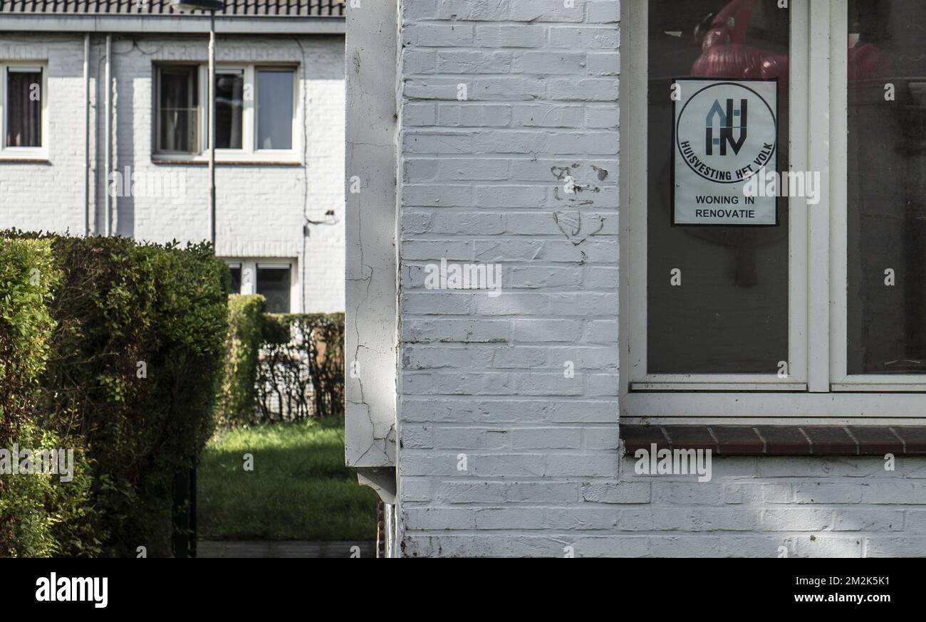 Illustration picture shows social housing that is renovated in the ...