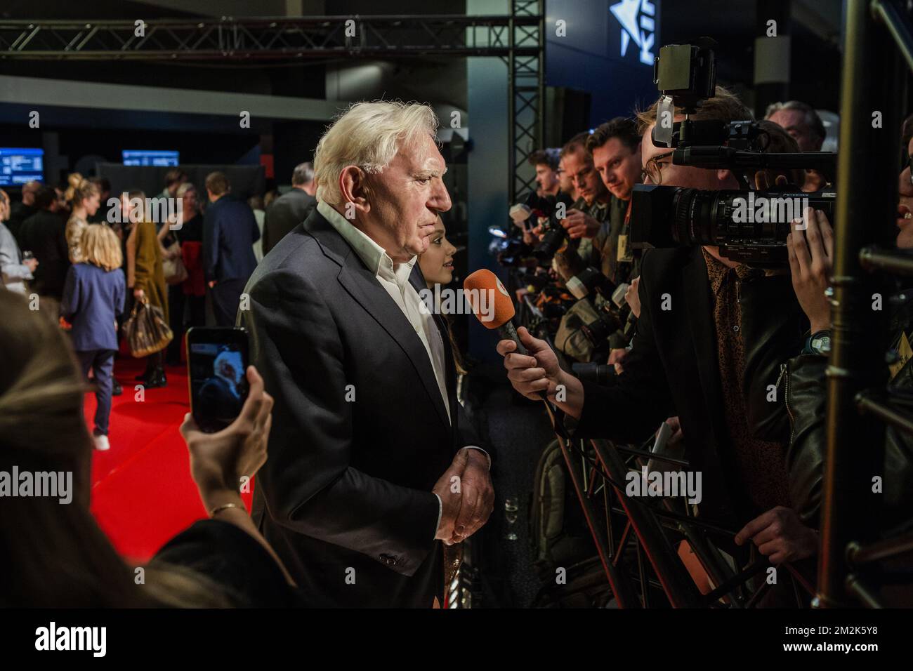Actor Jan Decleir pictured at the premiere of the film 'Niet Schieten ...