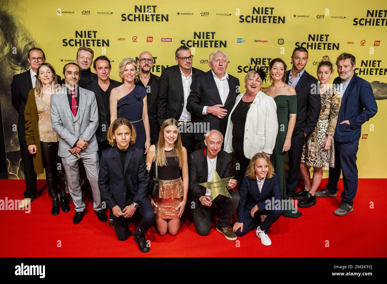 Director Stijn Coninx and the cast pictured at the premiere of the film ...