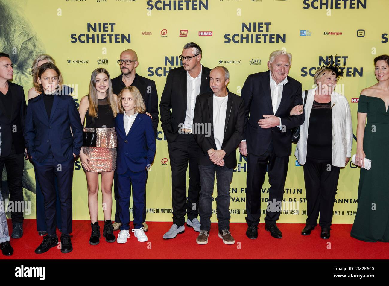 Director Stijn Coninx and the cast pictured at the premiere of the film ...