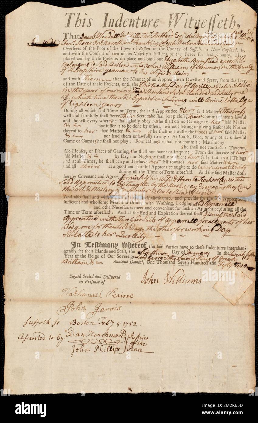 Indenture servant hi-res stock photography and images - Alamy
