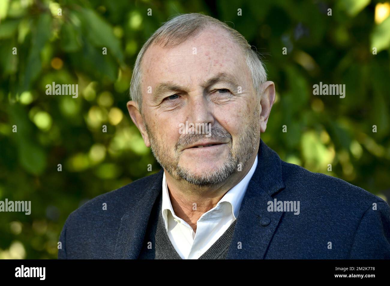 Evere acting mayor Pierre Muylle pictured during the presentation of ...