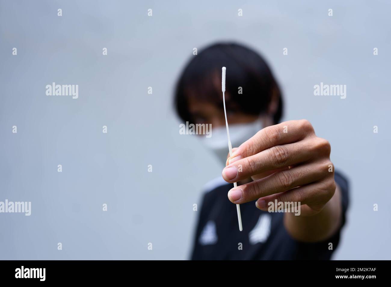 The man show the prod nose for ATK Stock Photo - Alamy