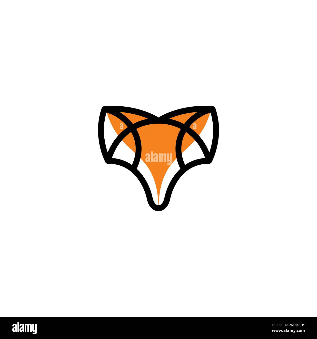 Simple fox logo hi-res stock photography and images - Alamy