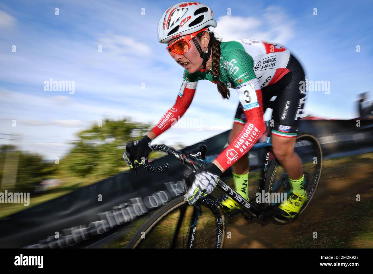 Italian Eva Lechner pictured in action during the women's elite race of ...
