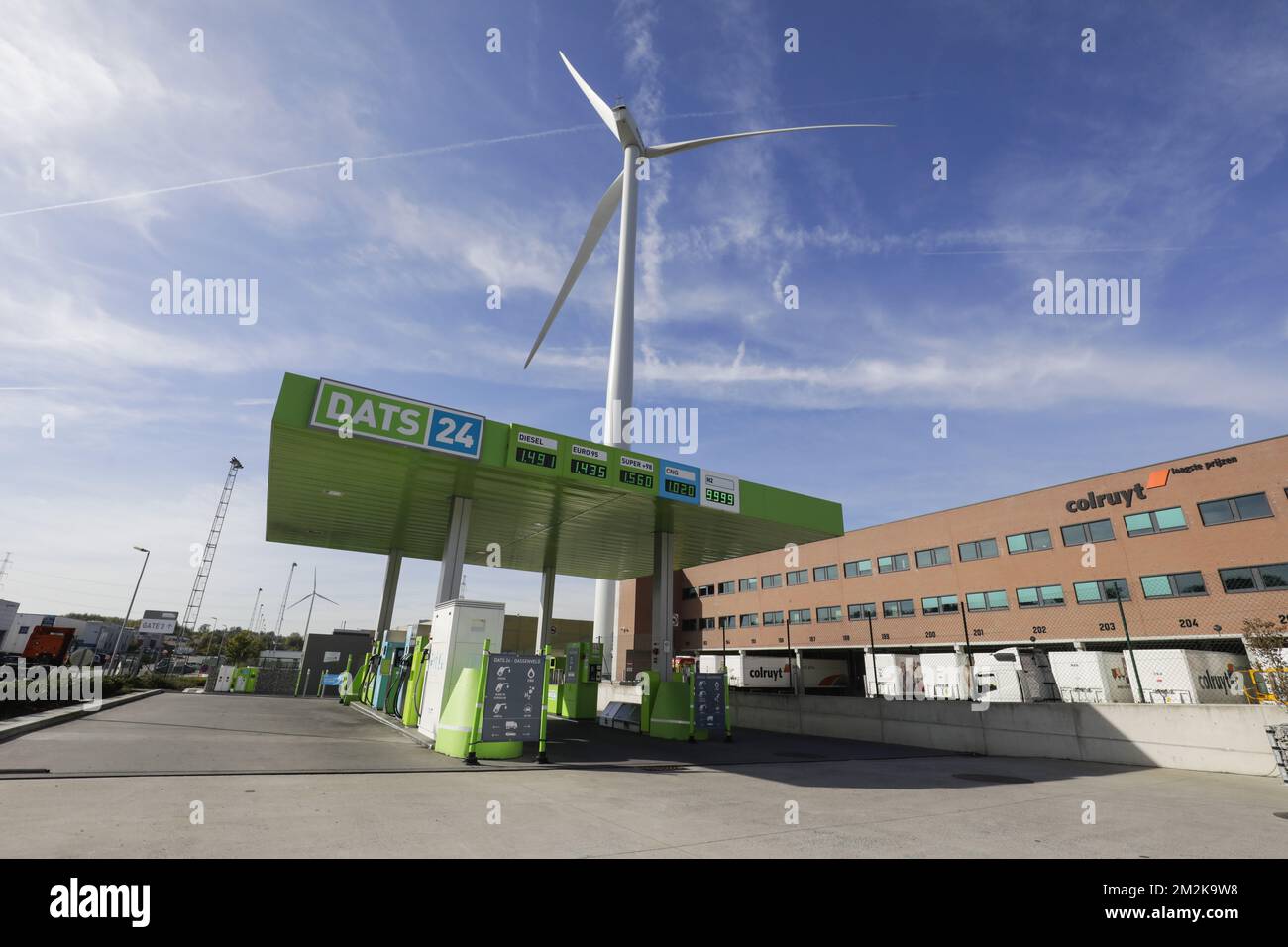 Illustration picture shows Dats 24 filling station during the ...