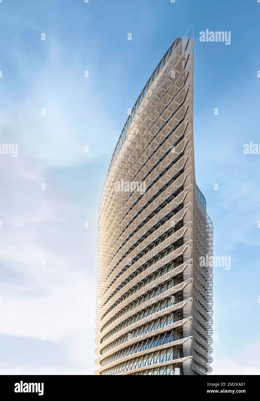 Torre del Agua skyskraper in the International Exposition in the city ...