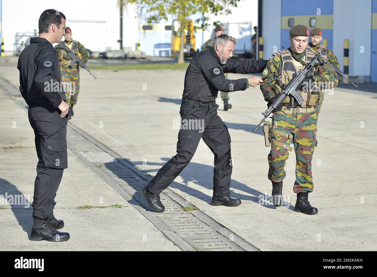 Illustration picture shows Operation Vigilant Guardian (OVG) during a ...