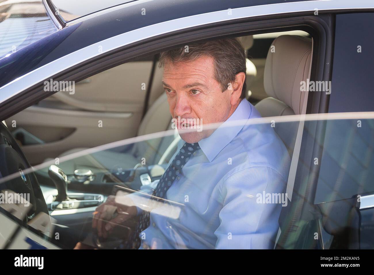 Gent's manager Michel Louwagie pictured after a meeting at Belgian ...