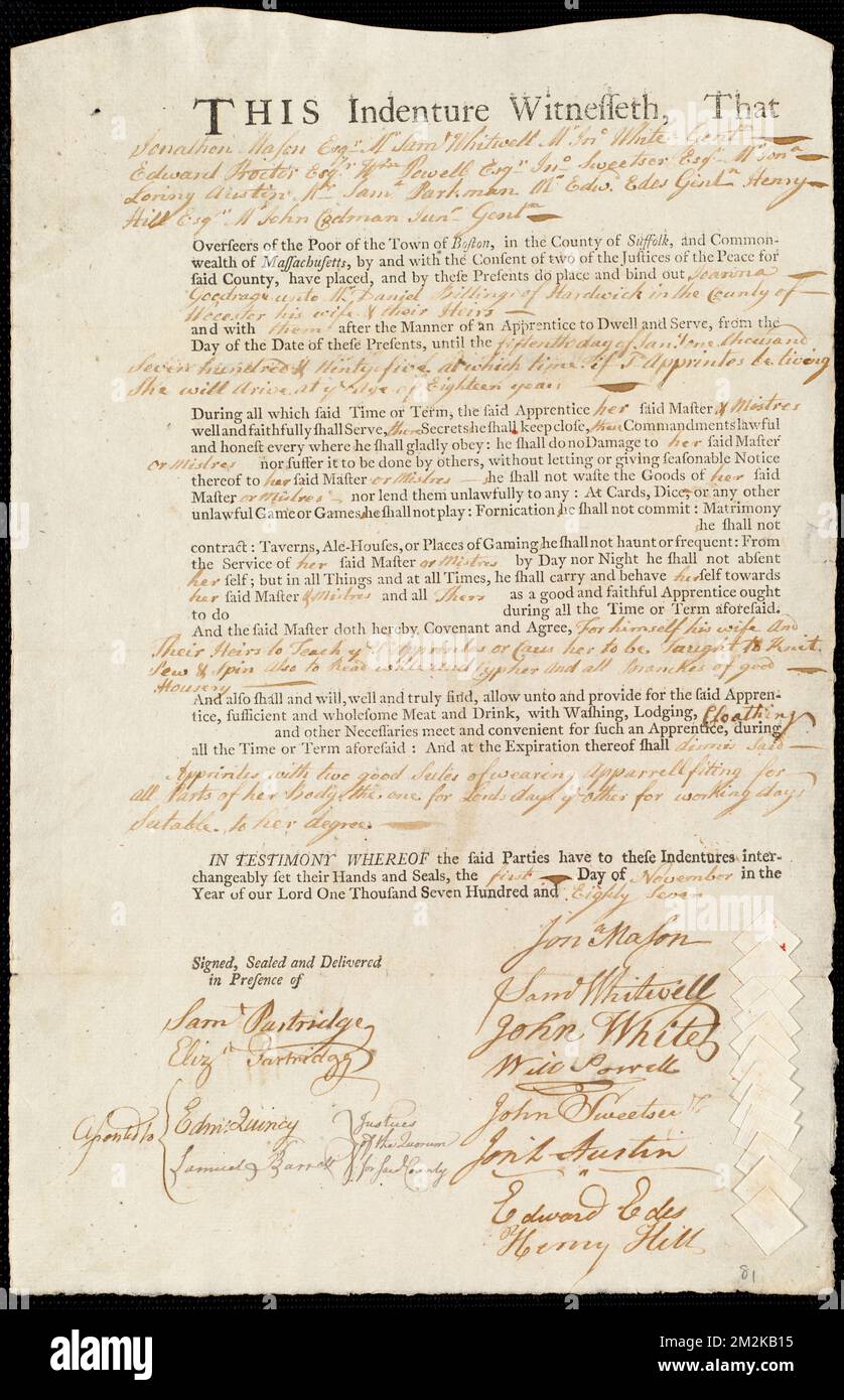 Indenture servant hi-res stock photography and images - Alamy