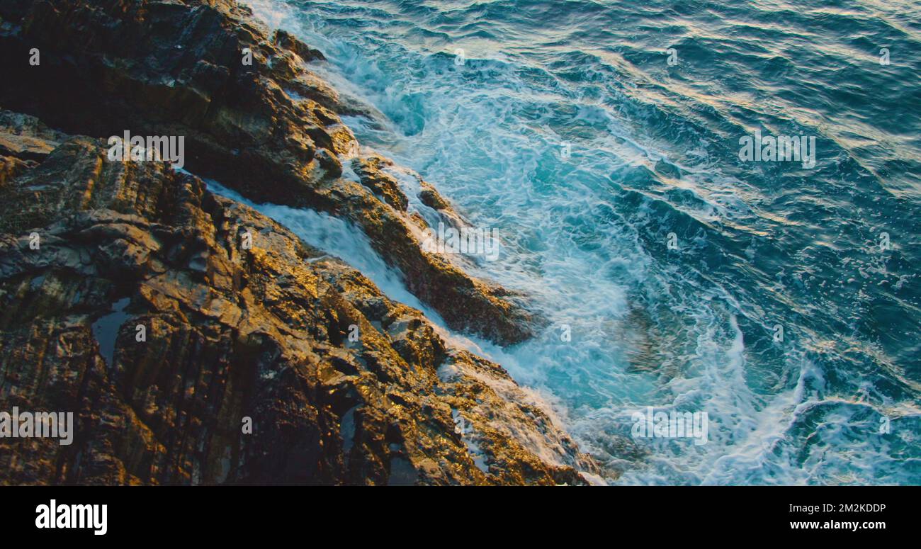 Extreme wave crushing on coast hi-res stock photography and images - Alamy