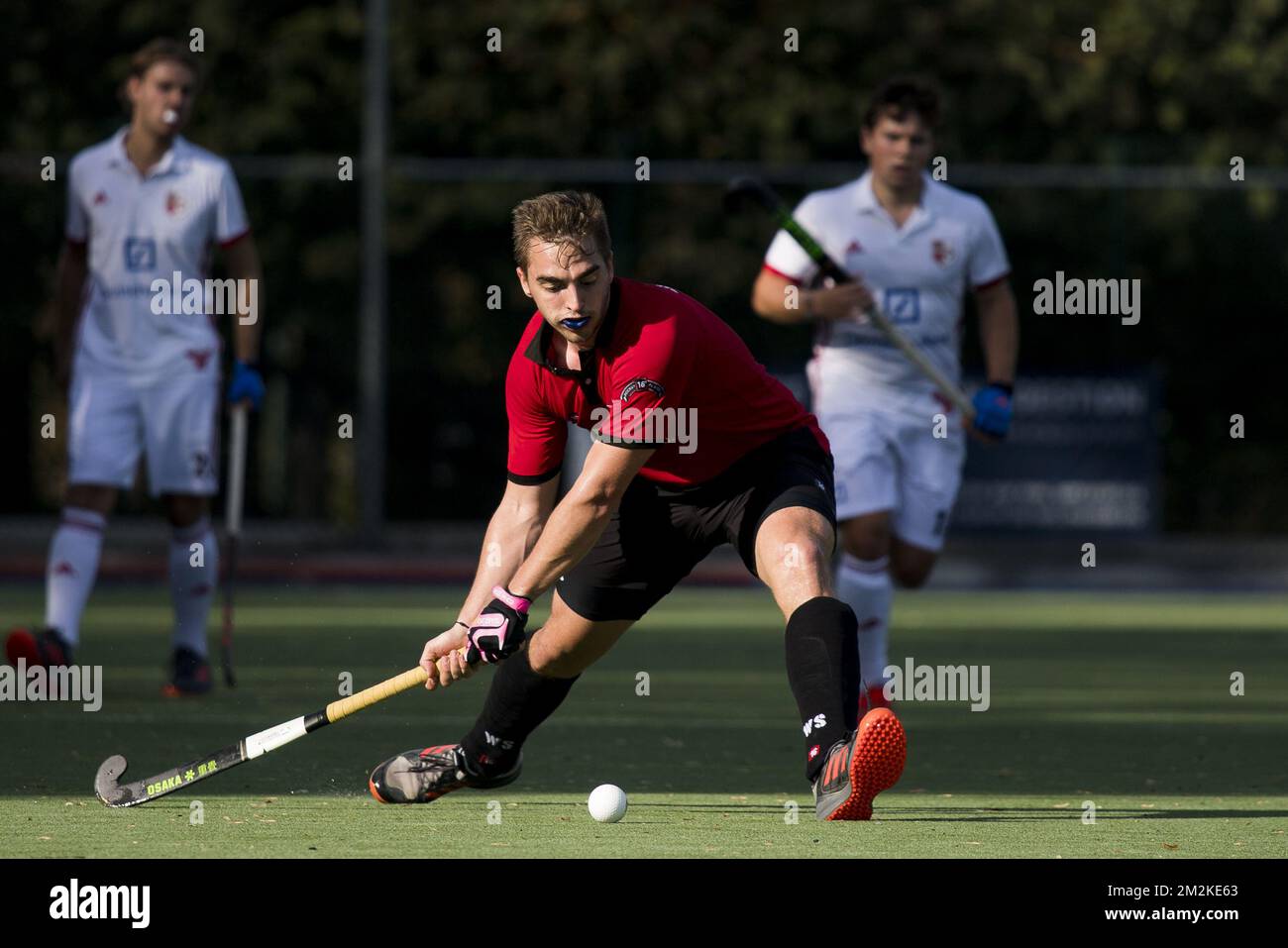 White Star's Bastien Aerts pictured in action during a hockey game ...
