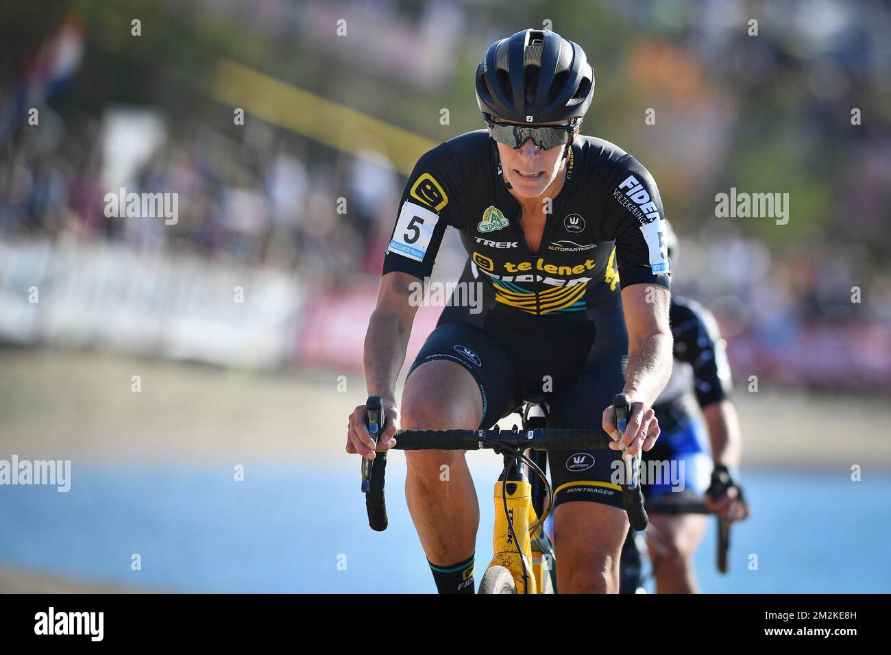 Belgian Ellen Van Loy pictured in action during the women's race at the ...