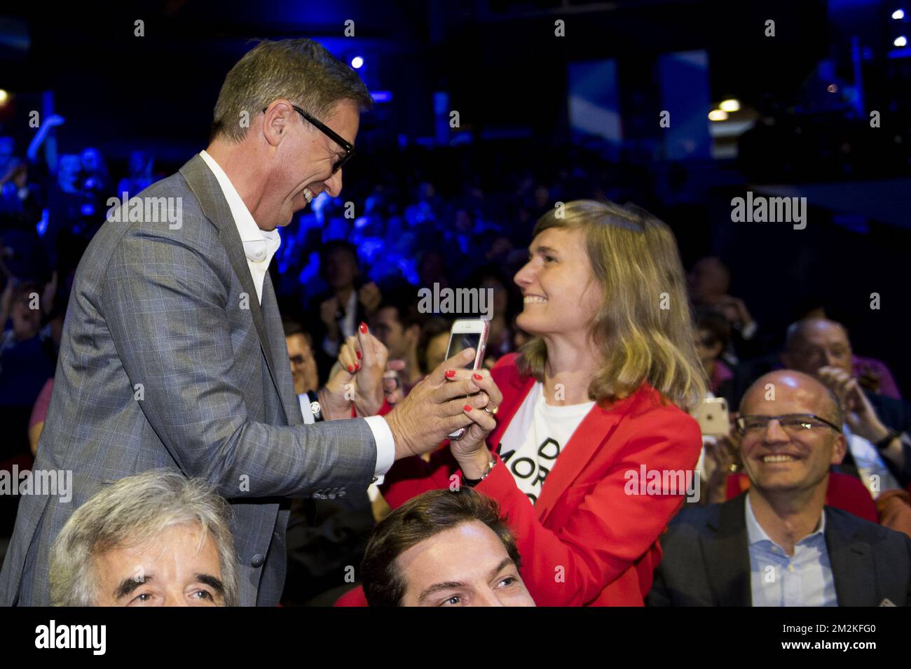 Artexis Group CEO Eric Everard celebrate during the award ceremony for ...