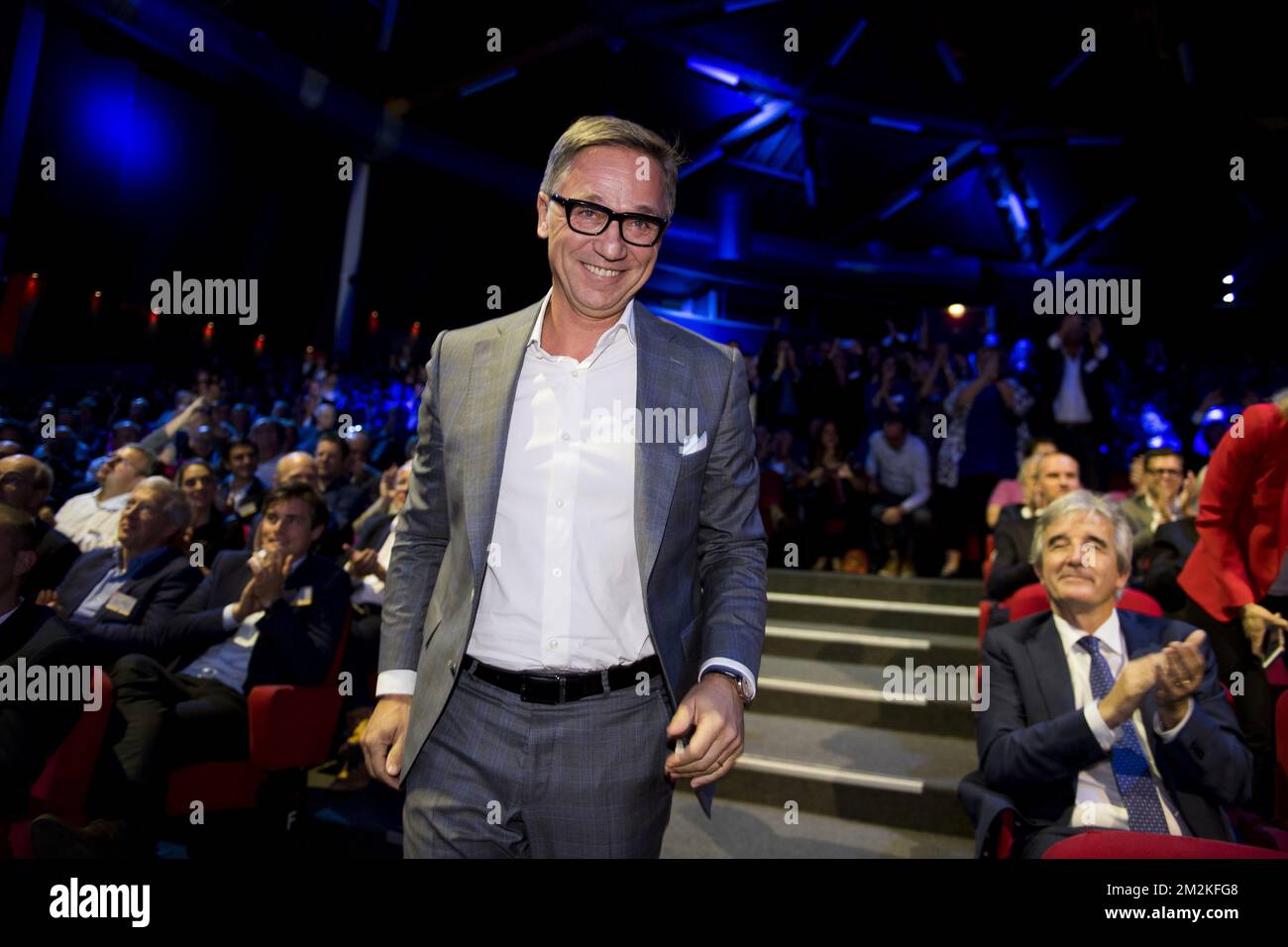 Artexis Group CEO Eric Everard celebrate during the award ceremony for ...