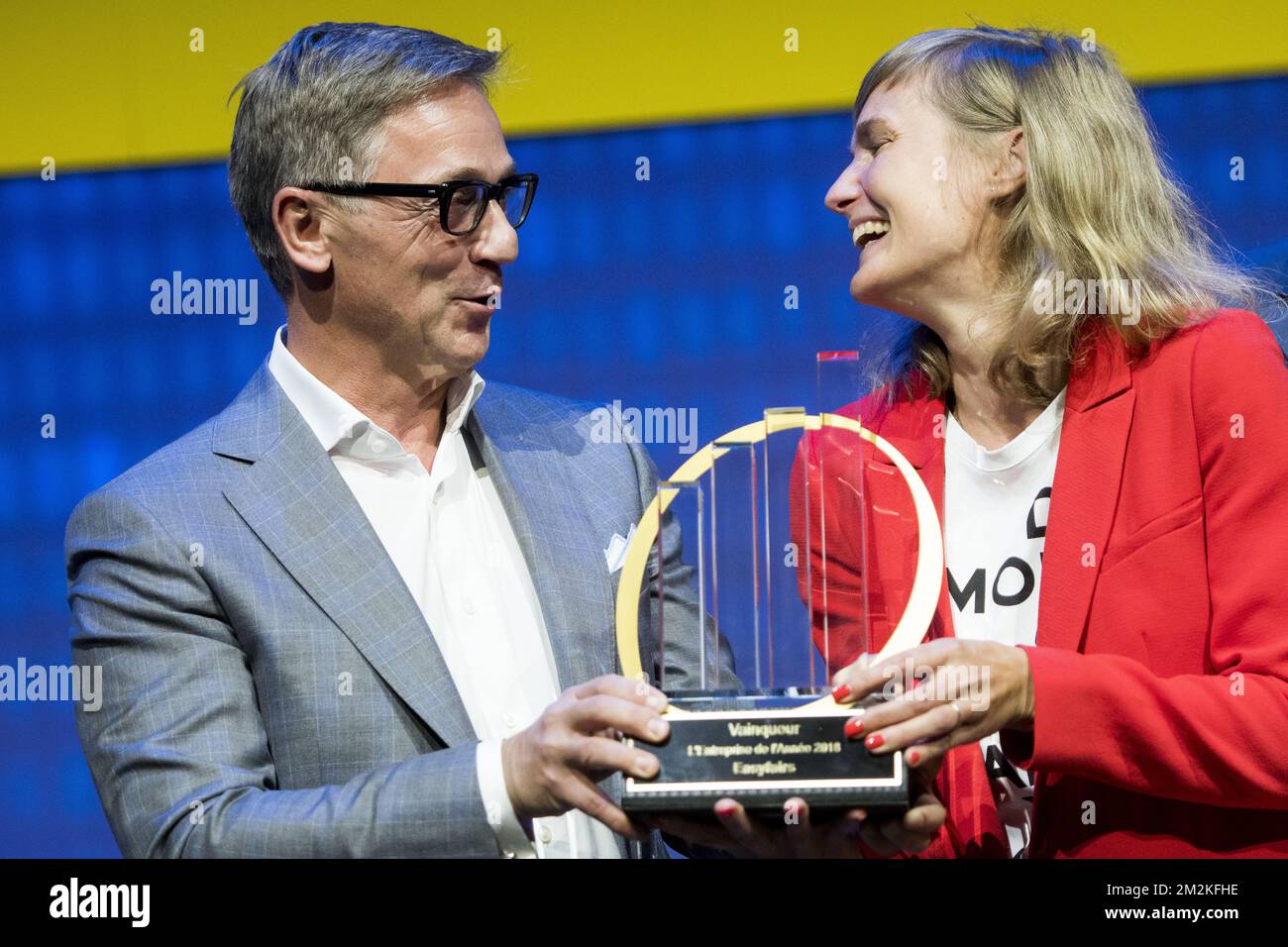 Artexis Group CEO Eric Everard pictured during the award ceremony for ...