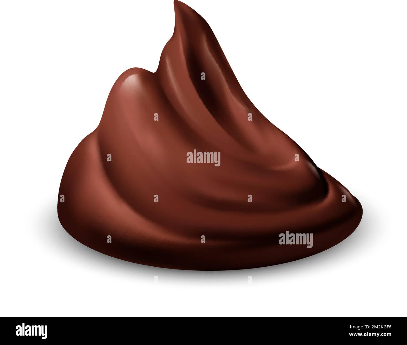 Illustration of Brown Cream Sauce or Syrup Drop. Brown Cream Chocolate ...
