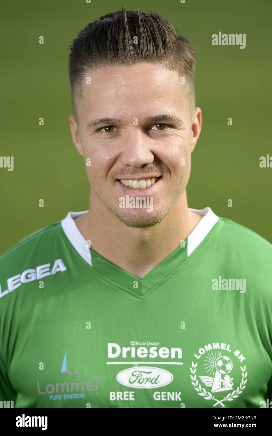 Lommel's Thomas Azevedo poses for photographer at the 2018-2019 season ...