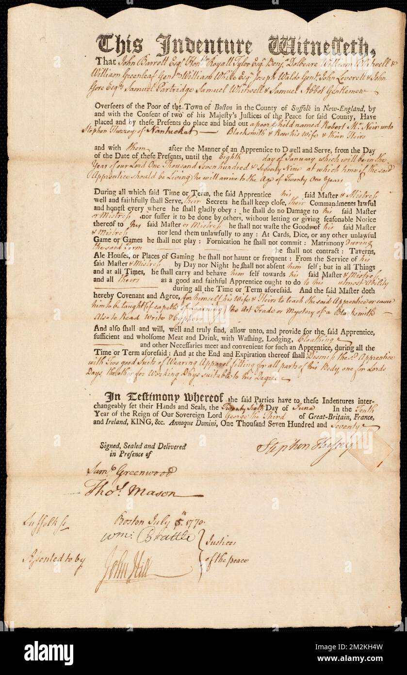 Indenture servant hi-res stock photography and images - Alamy