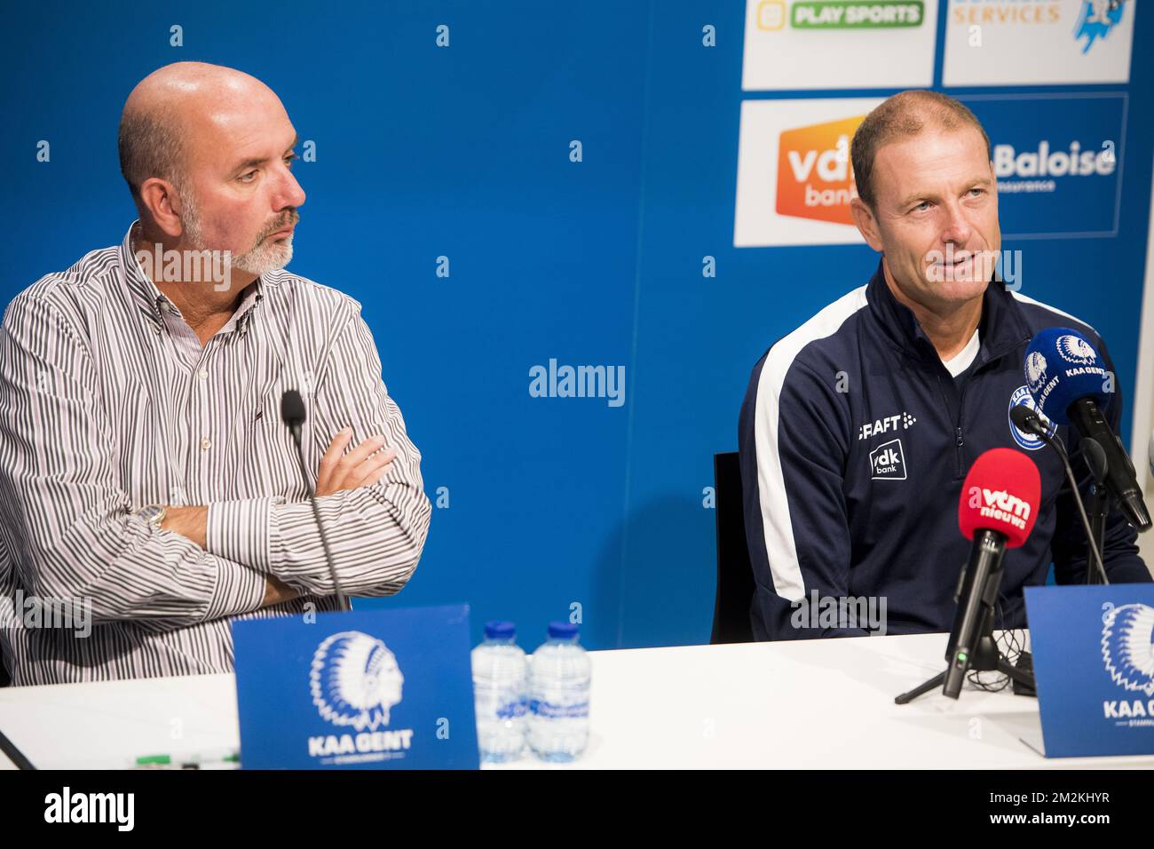 Gent's Marc Van Lysebetten and Gent's new head coach Jess Thorup talks ...