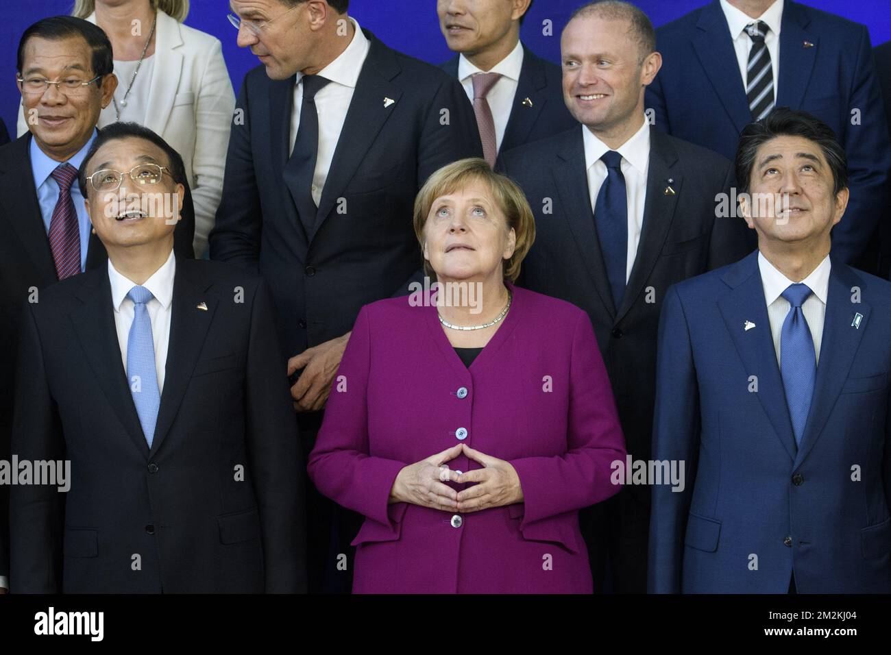 (front L-R) Thailand Prime Minister Praut Chan-o-cha, Chancellor of ...