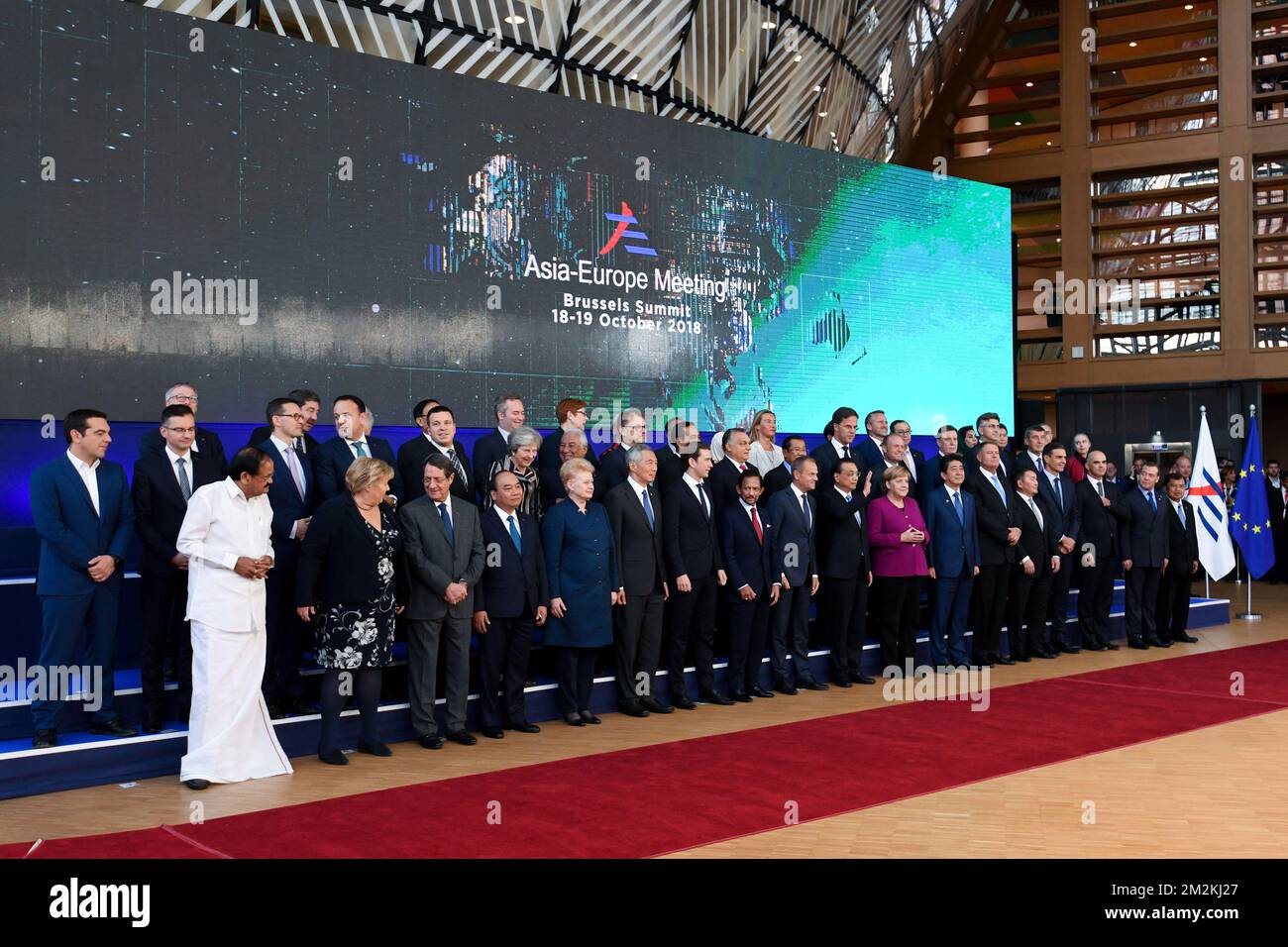 a family picture at the ASEM Asia-Europe Meeting, Friday 19 October ...
