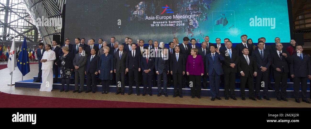 a family picture at the ASEM Asia-Europe Meeting, Friday 19 October ...