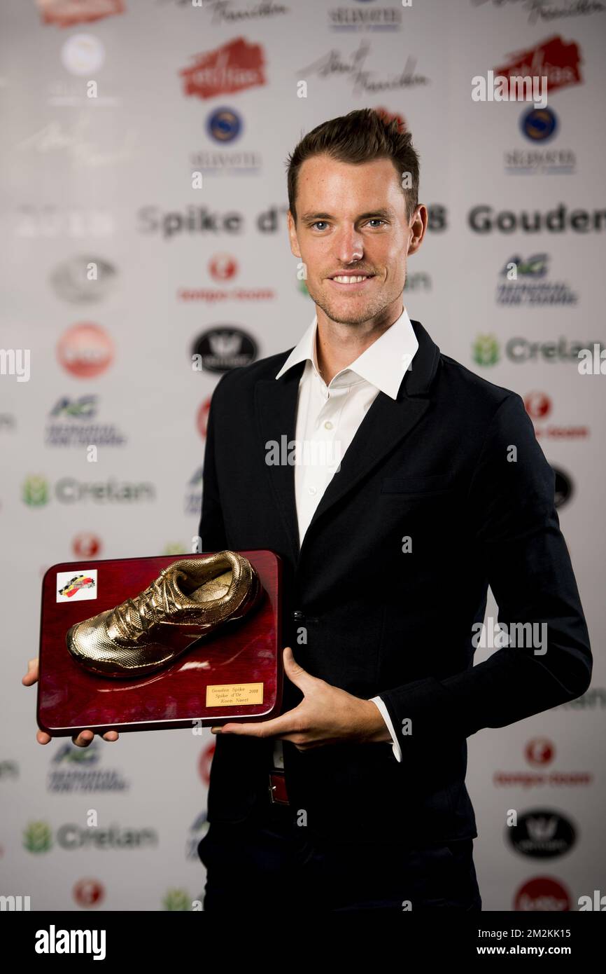Belgian European Champion marathon Koen Naert celebrates with the ...
