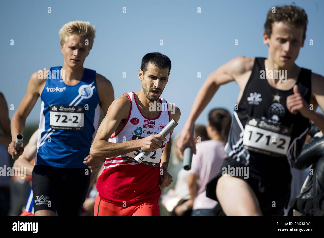 Victor Benschop and Belgian Ali Hamdi pictured in action during the men ...