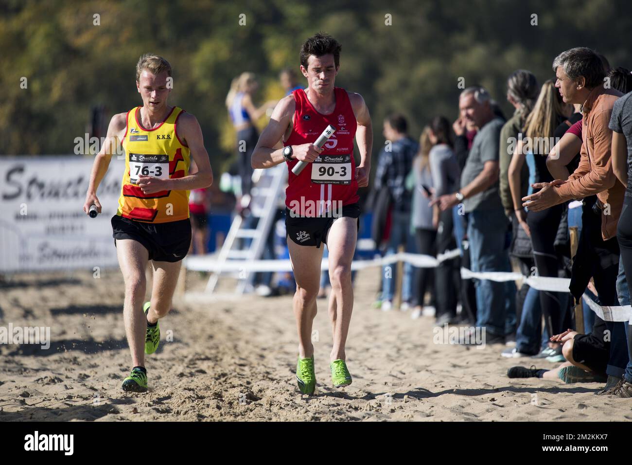Belgian Steven Casteele and Belgian Thomas De Bock pictured in action ...
