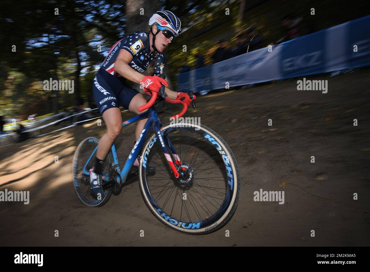 US Katie Compton pictured in action during the women's elite race at ...