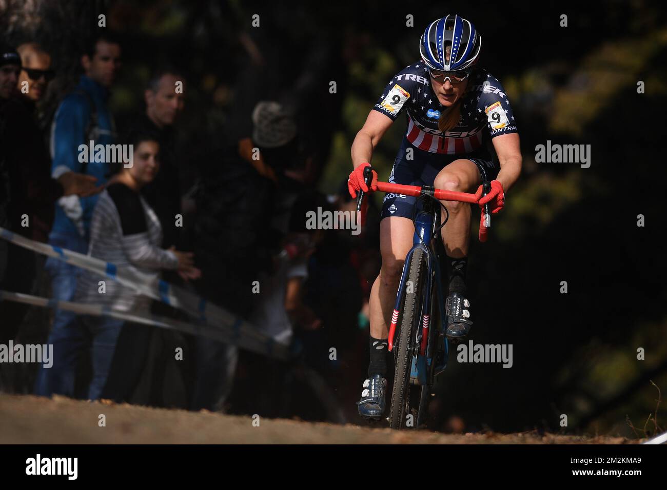 US Katie Compton pictured in action during the women's elite race at ...