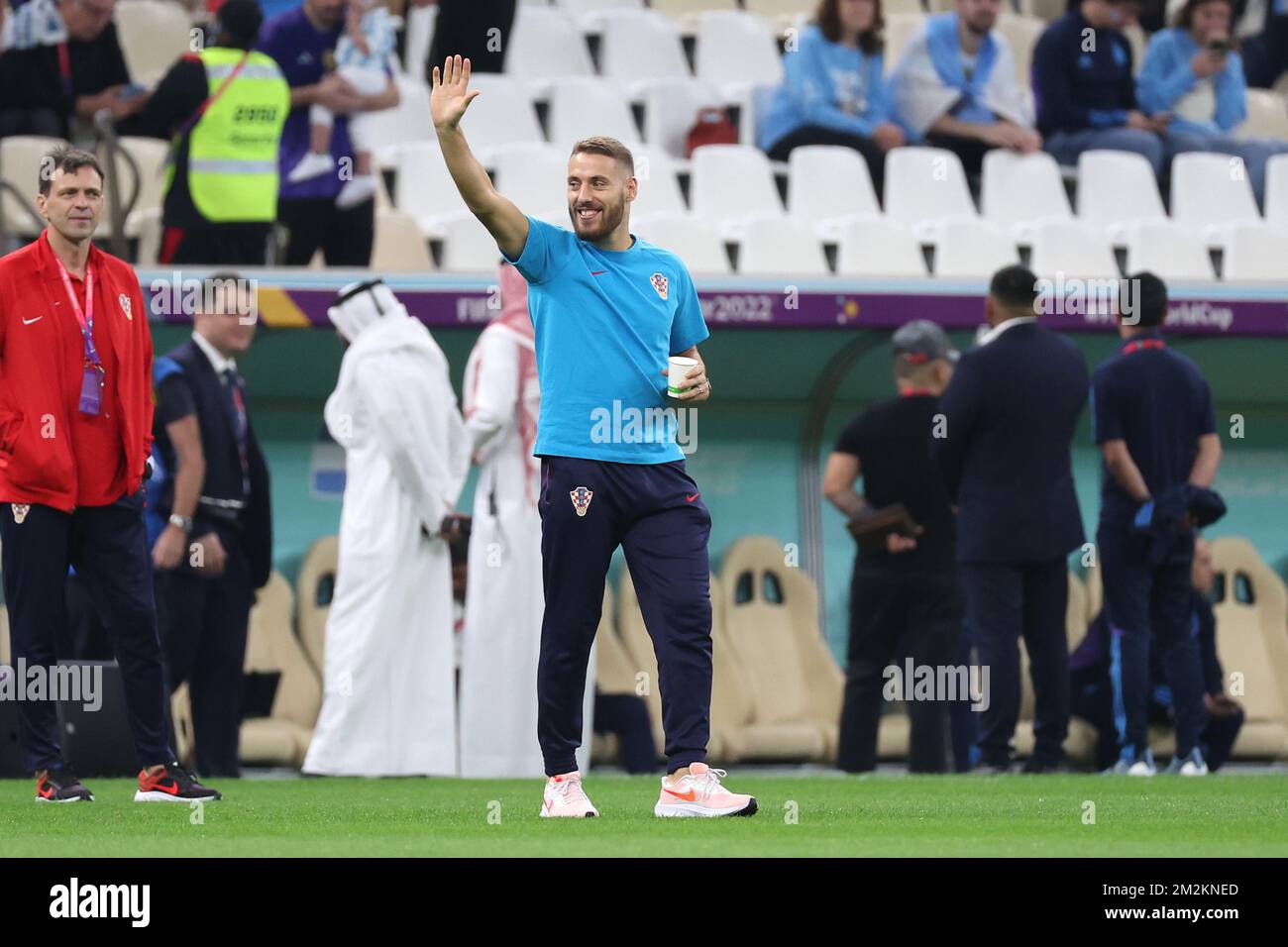 LUSAIL STADIUM, QATAR - DECEMBER 13: Nikola Vlasic of Croatia before ...