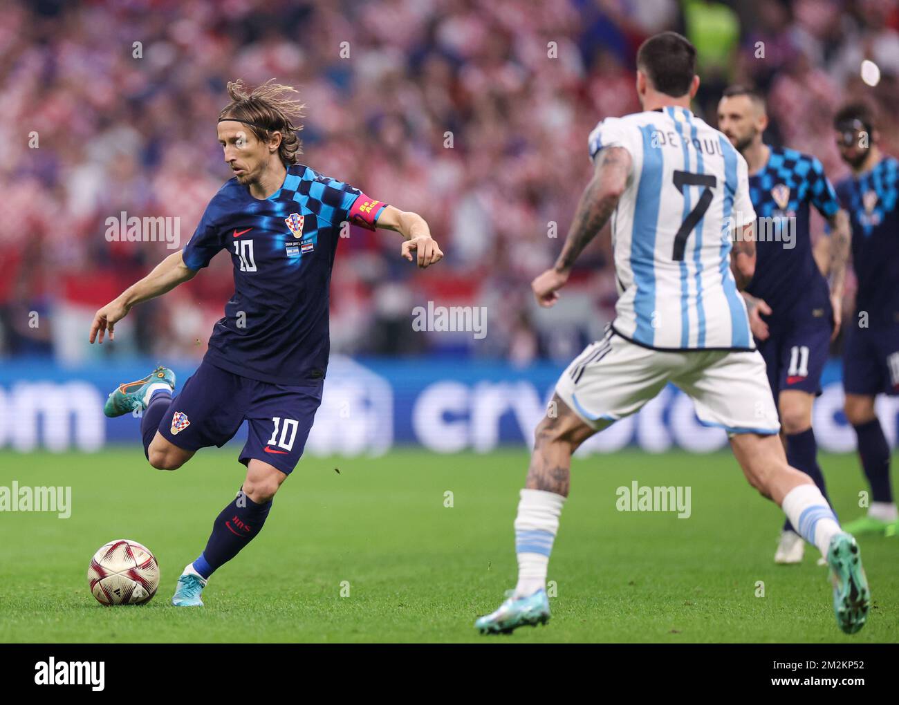 Luka Modric of Croatia during the FIFA World Cup Qatar 2022 semi-final ...
