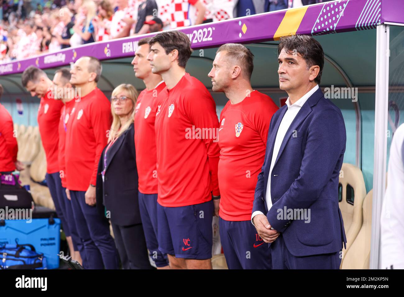 LUSAIL STADIUM, QATAR - DECEMBER 13: Croatian coaches and Head coach of ...
