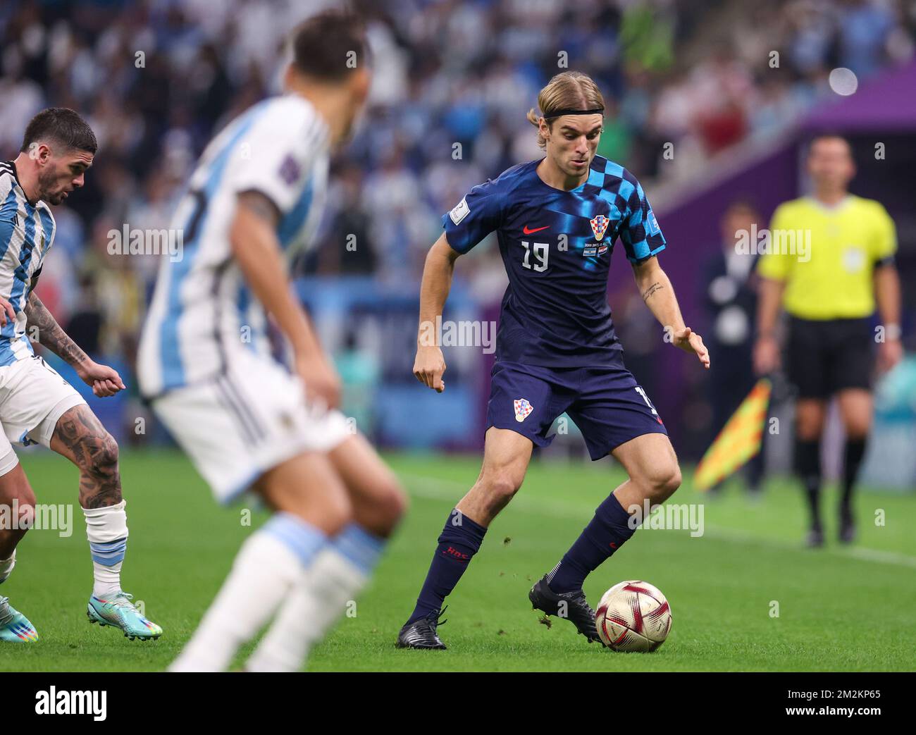 LUSAIL STADIUM, QATAR - DECEMBER 13: Borna Sosa of Croatia during the ...