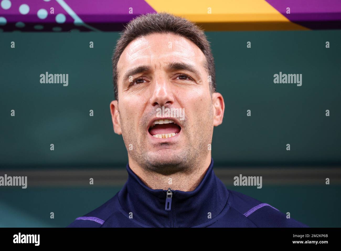 LUSAIL STADIUM, QATAR - DECEMBER 13: Head coach of Argentina Lionel ...