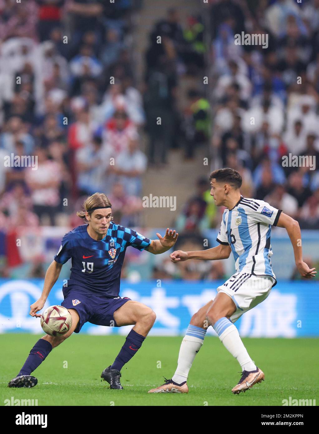 LUSAIL STADIUM, QATAR - DECEMBER 13: Borna Sosa of Croatia during the ...