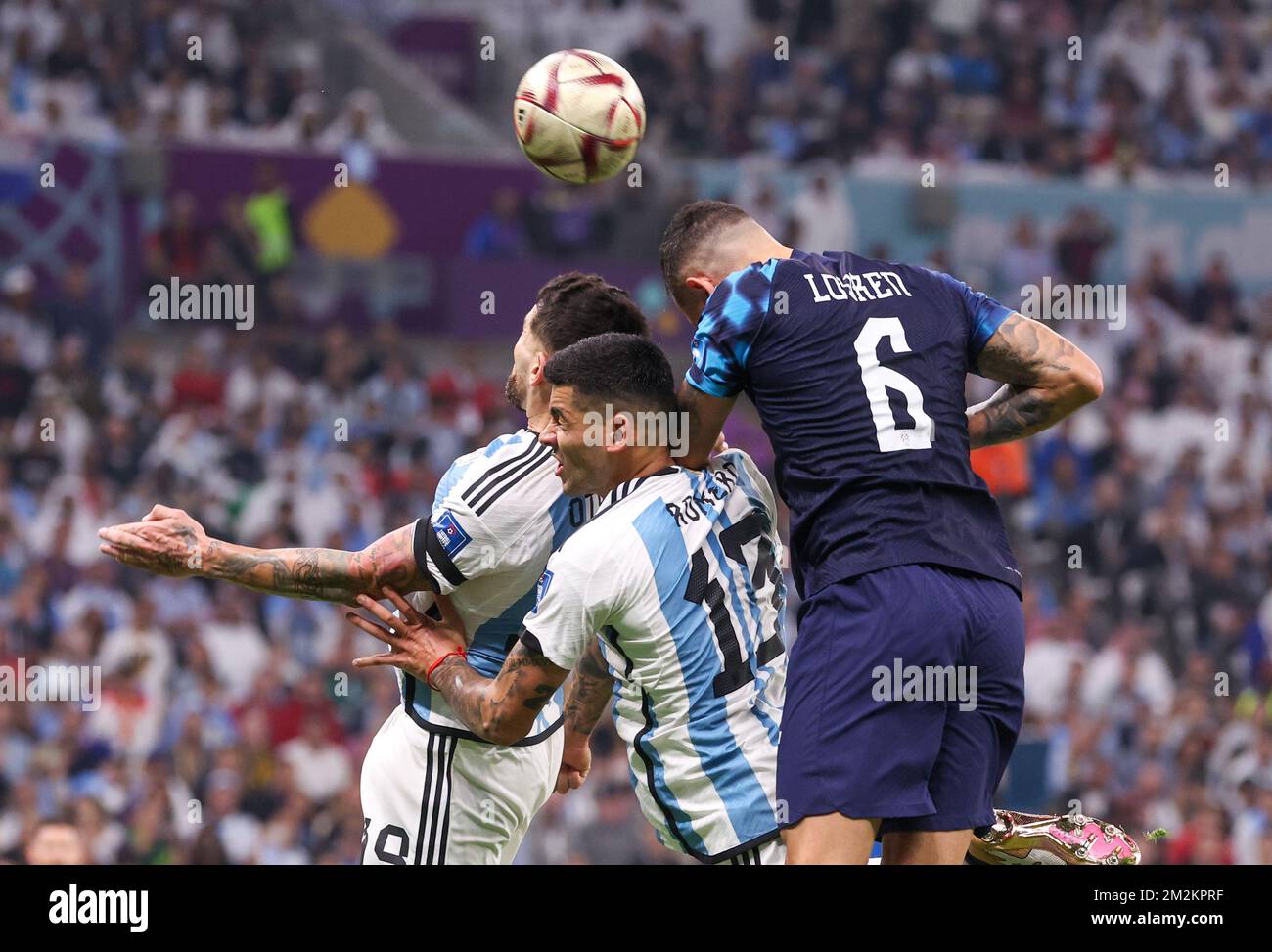 Lusail Stadium Qatar December 13 Dejan Lovren Of Croatia And