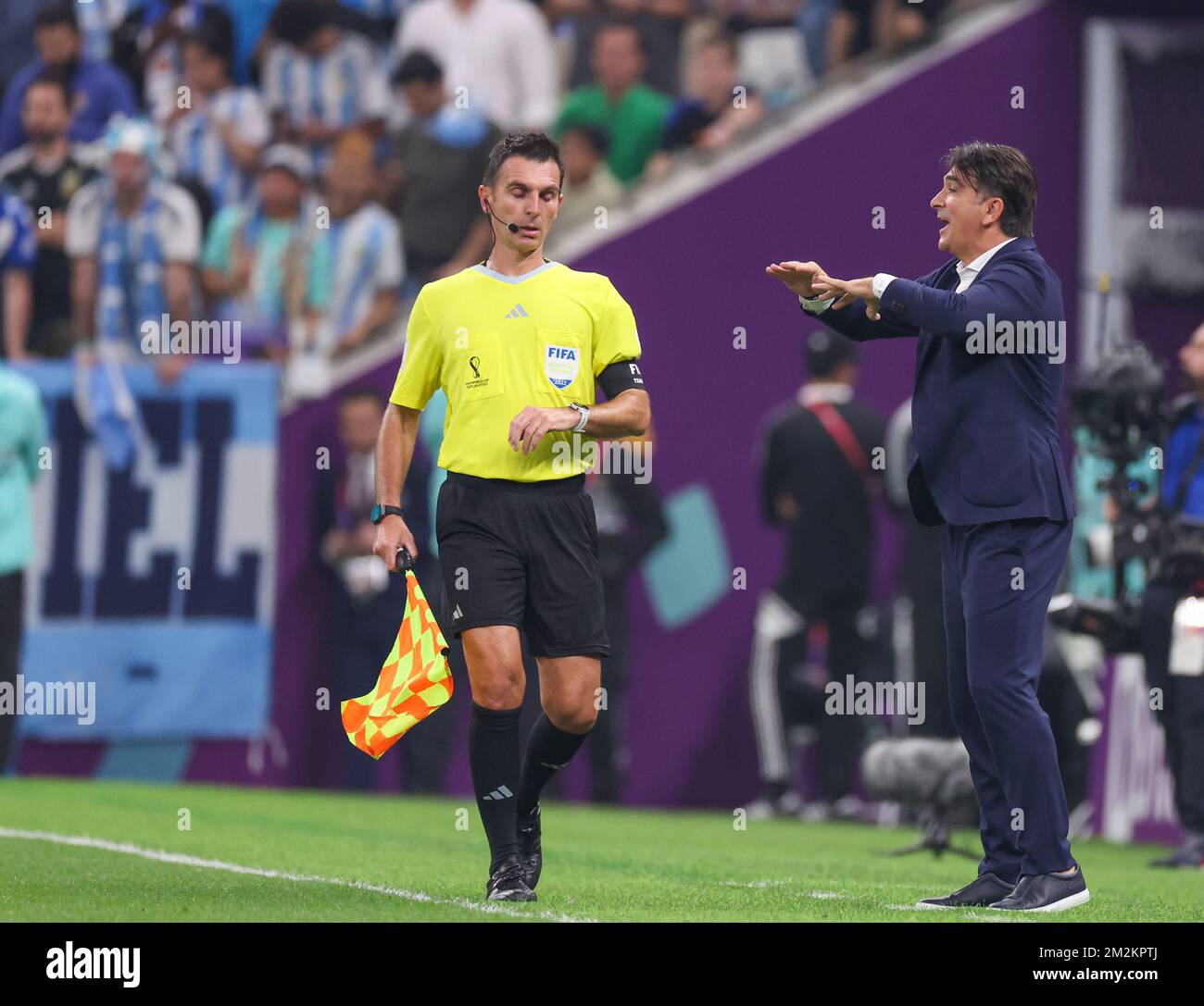 LUSAIL STADIUM, QATAR - DECEMBER 13: Referee Daniele Orsato of Italy ...