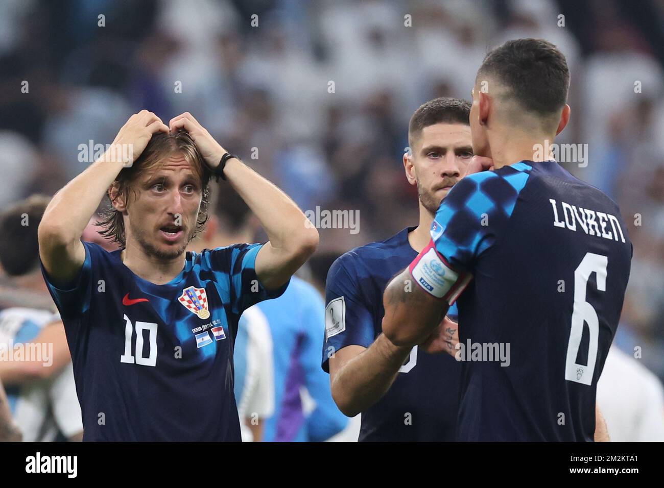 LUSAIL STADIUM, QATAR - DECEMBER 13: Luka Modric of Croatia after the ...