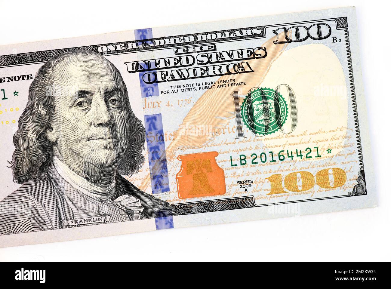 US 100 dollar bill featuring President Benjamin Franklin Stock Photo ... US 100 dollar bill featuring President Benjamin Franklin Stock Photo ...