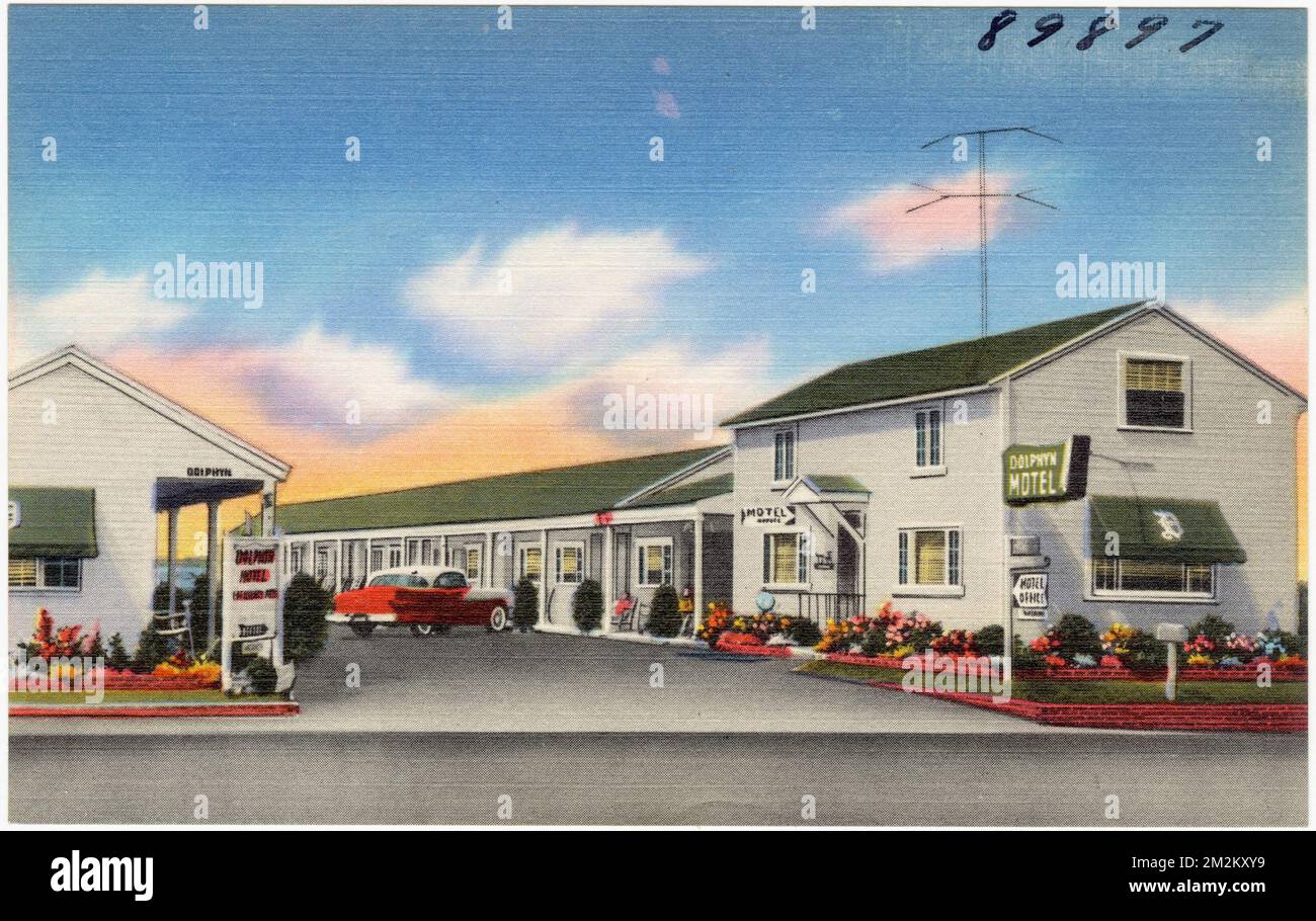The Dolphyn Motel, 48 Marsh Ave., Hampton Beach, N.H. , Motels, Tichnor ...