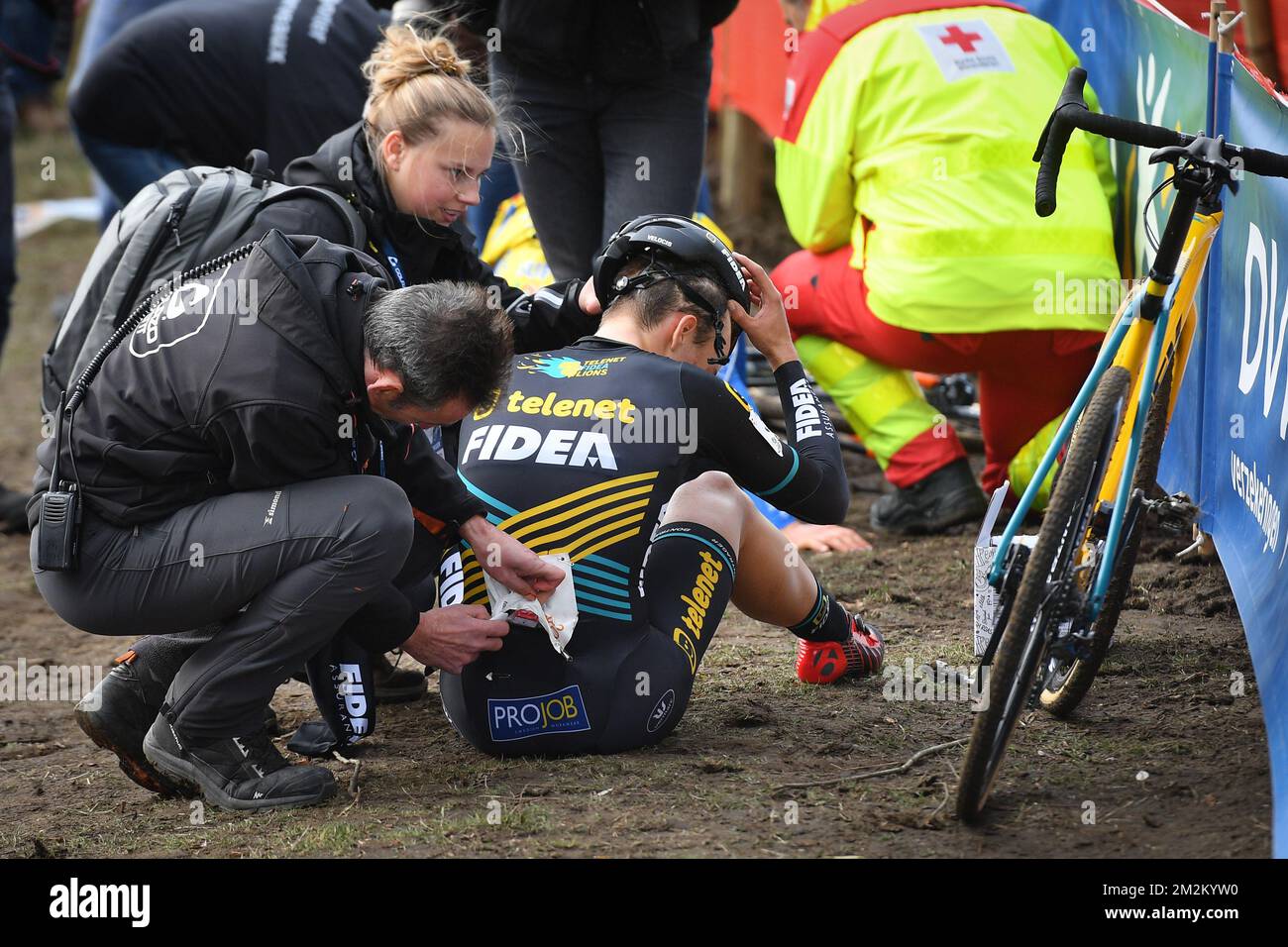 Belgian Andreas Goeman pictured after the men's U23 race during the ...